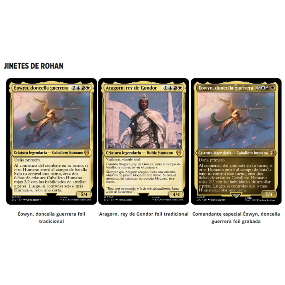 MAGIC - THE LORD OF THE RINGS - COMMANDER - RIDERS OF ROHAN (BLUE-RED ...